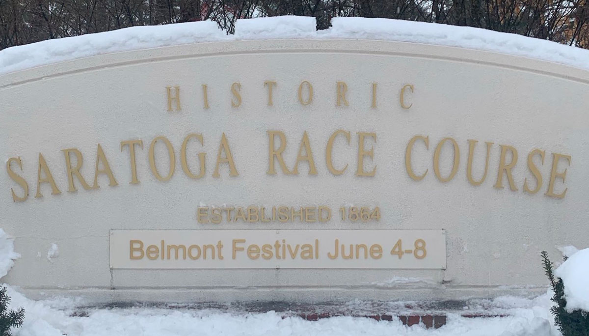 Race Course Sign Gets a Glow Up - Saratoga TODAY newspaper