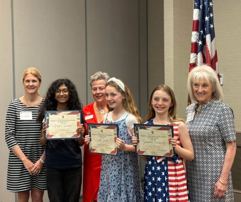 Saratoga Chapter Daughters Of The American Revolution Holds Us Flag ...
